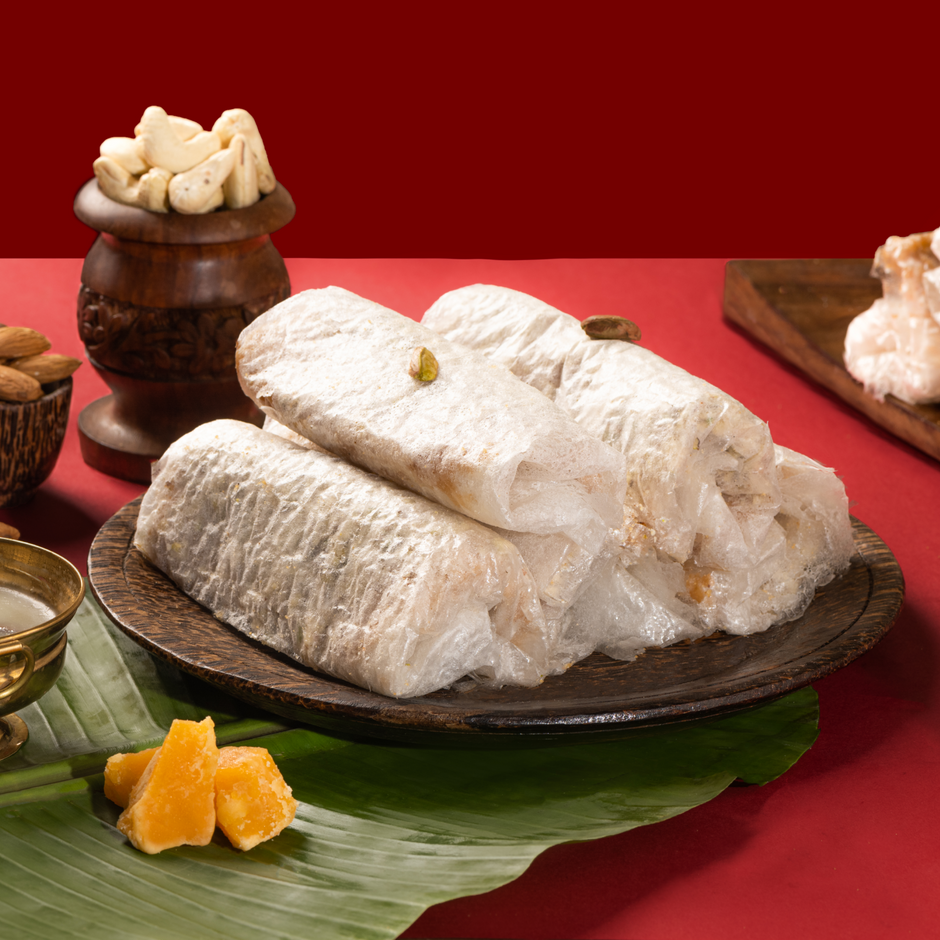 Pootharekulu – Made with Pure Desi Ghee, Crispy & Rich